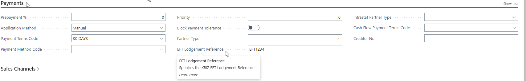 Set up your vendor for EFT payments